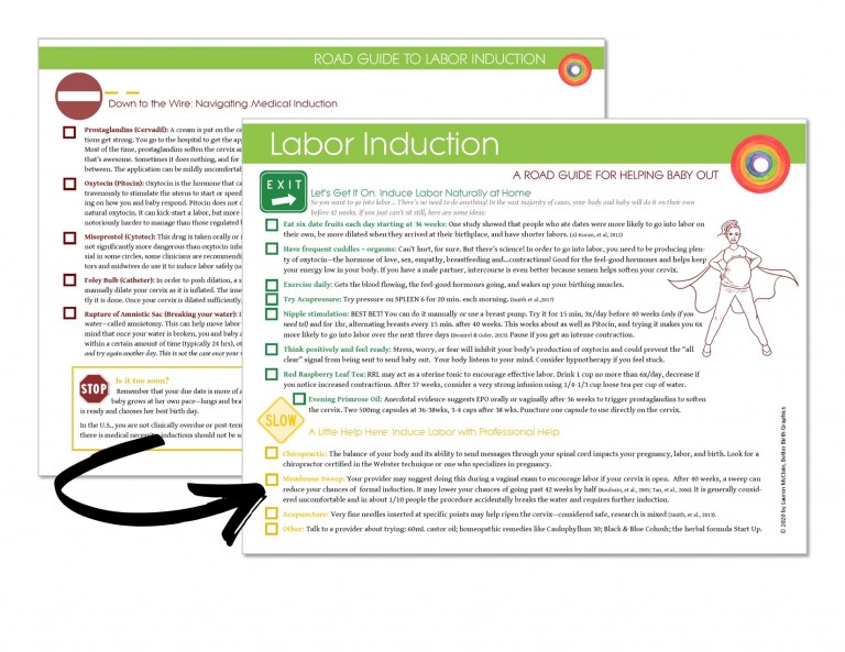 Natural Ways to Induce Labor at Home: Induction Handout - Better Birth Blog